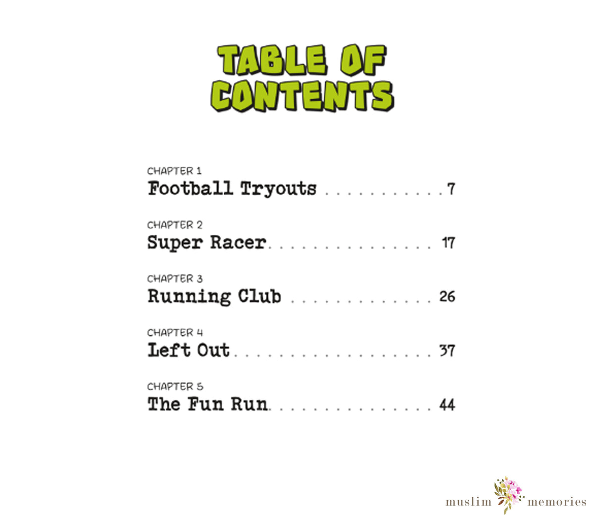 Sadiq and the Fun Run | Muslim Memories