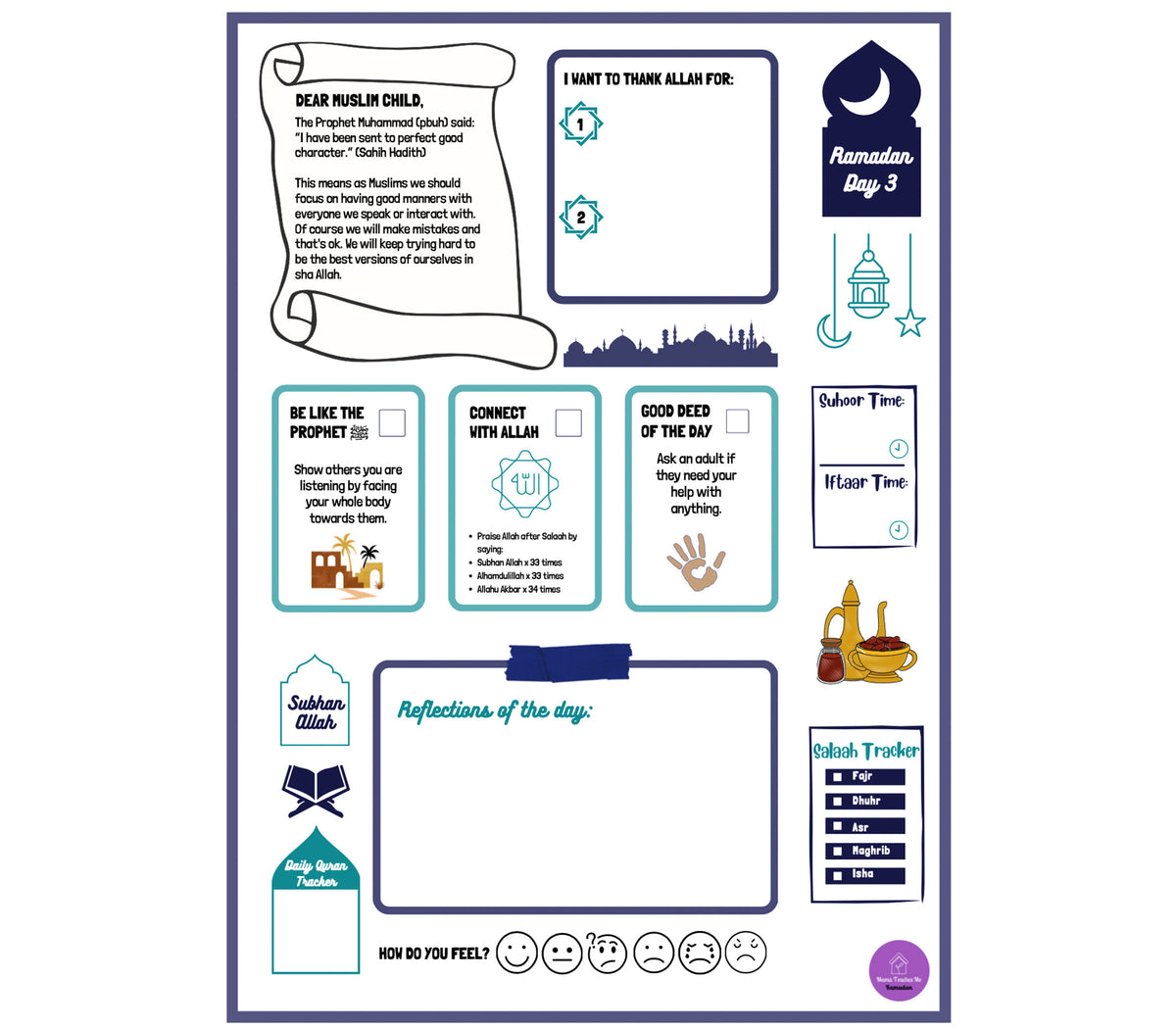 My First Ramadan Journal Ages 7 to 12 – Muslim Memories