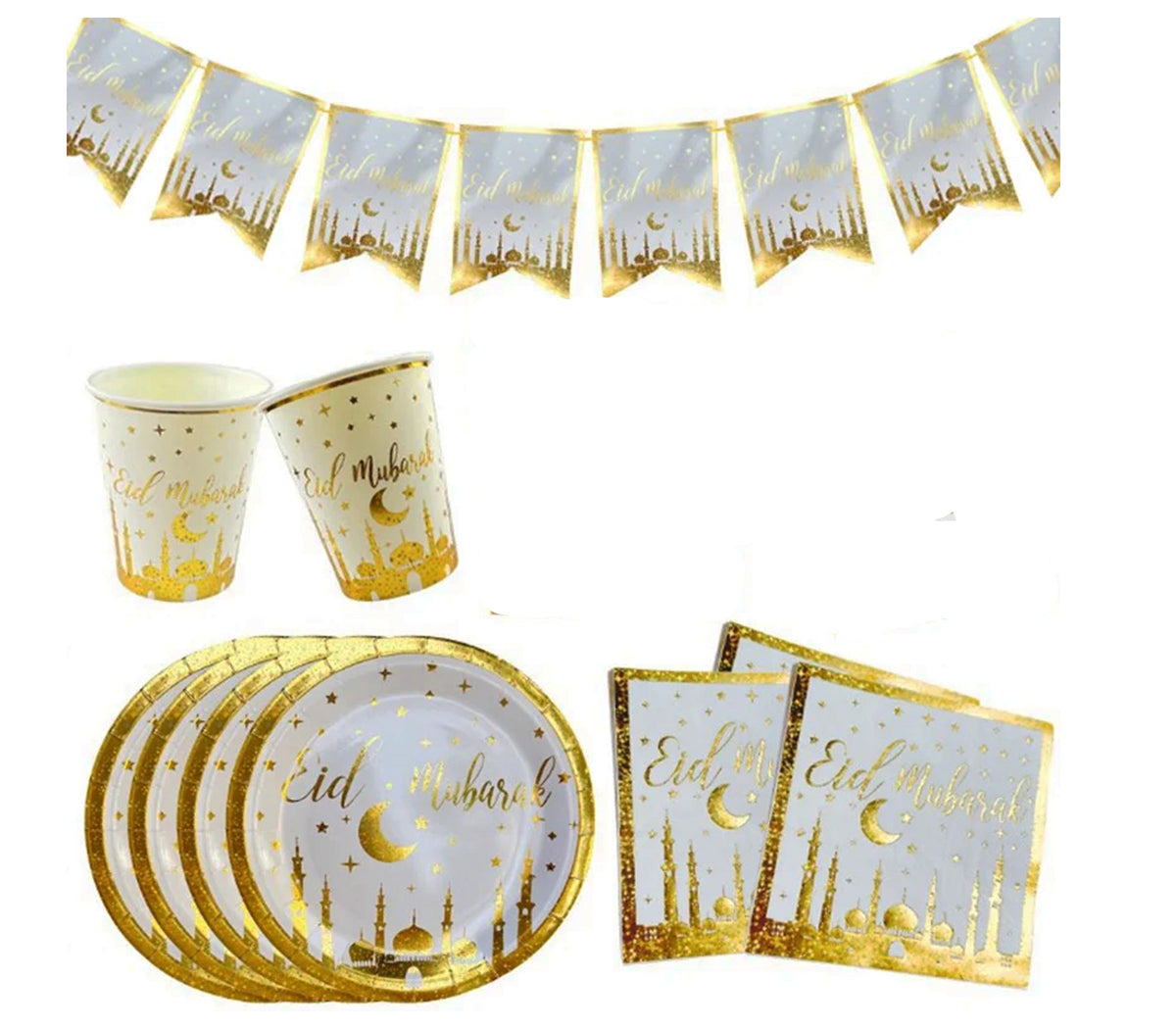 "Mosque" Eid Mubarak Paper Plates | Muslim Memories